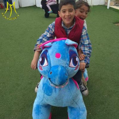 China Hansel  amusement park games plush motorized riding stuffed animal for sale
