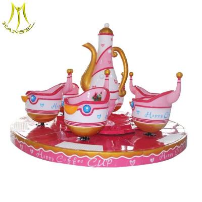 China Hansel china electric amusement ride on large fiberglass carousel rides for sale