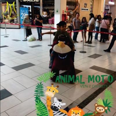 China Hansel amusement park plush motorized electrical animal toy ride for sale