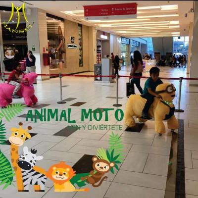 China Hansel amusement children electric stuffed walking animal toy rides for sale
