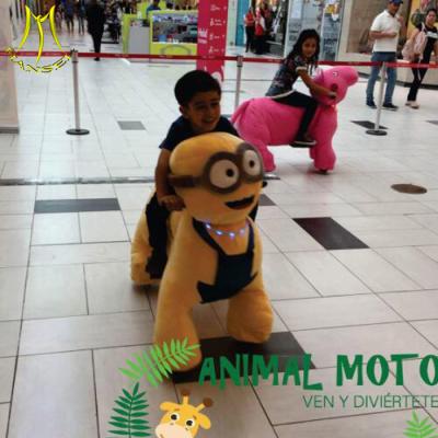 China Hansel amusement park electric walking stuffed animals electric rides for sale