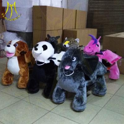 China Hansel amusement games coin operated electric plush motorized animals for sale