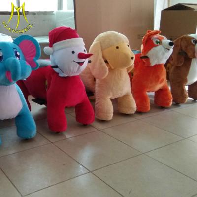 China Hansel battery operated coin operated ride animal scooters in mall for sale