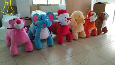 China Hansel amusement park electric stuffed battery ride animal car for children for sale
