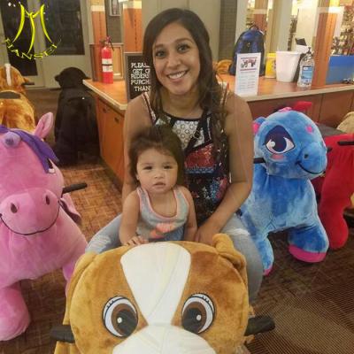 China Hansel amusement park kids indoor rides electric mountable animals for sale