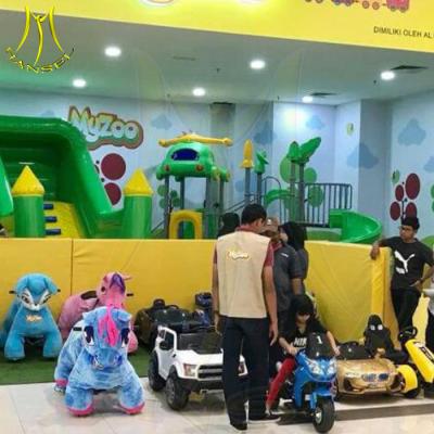 China Hansel amusement game machine stuffed electric battery operated ride animals for sale
