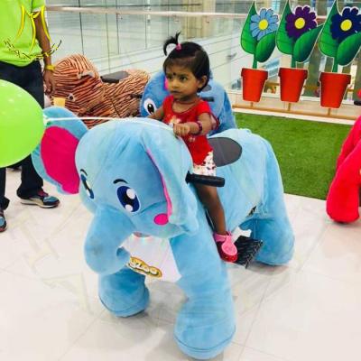 China Hansel entertainment moving coin operated electric ride on animals for sale