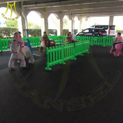 China Hansel game center walking stuffed animals coin operated ride on toys for sale