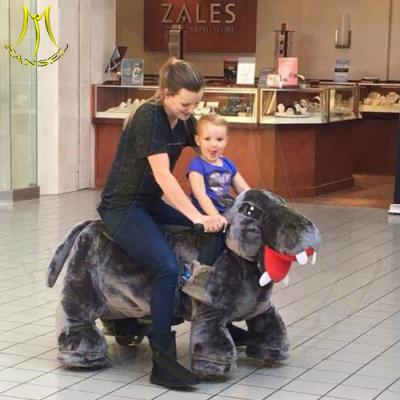 China Hansel coin operated walking animal electric mountable for children for sale