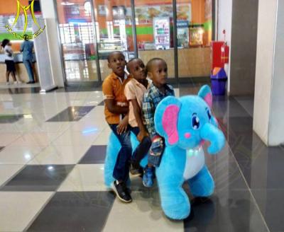 China Hansel  plush walking bull electric stuffed animals go kart for indoor game center for sale