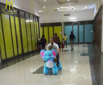 China Hansel battery operated plush electric ride on horse toy motorized elephant ride for sale