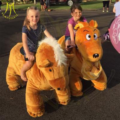 China Hansel kids drivable electronic toy car ride on furry animal toys for sale