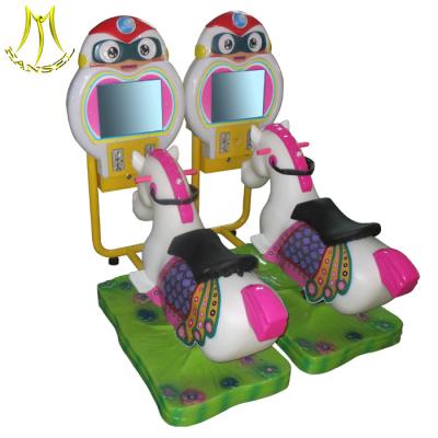 China Hansel amusement park children electronic games video horse rides for sale