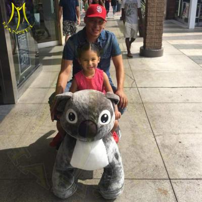 China Hansel amusement  moving stuffed mountable riding animals for park for sale
