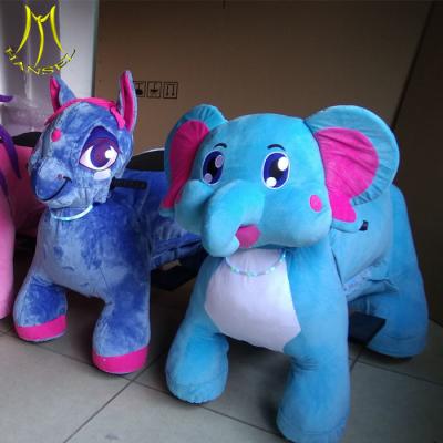 China Hansel plush walking animal rideable stuffed horse kids rider for shopping mall for sale