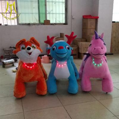 China Hansel amusement park children walking stuffed animals coin operated ride on toys for sale