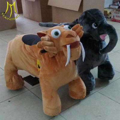 China Hansel walking dog battery operated ride horse animal electric plush ride in mall for sale