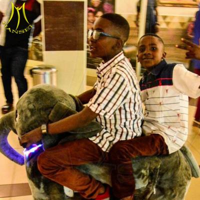 China Hansel carnival games ride horse toys arcade kids ride on plush animal rides for sale