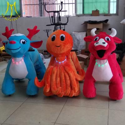 China Hansel electric kids amusement rides stuffed animal ride for shopping mall for sale