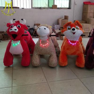 China Hansel  hot sale  electric mountable plush motorized animal for shopping mall for sale