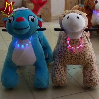 China Hansel amusement park games kiddie electric ride on walking animal ride for sale