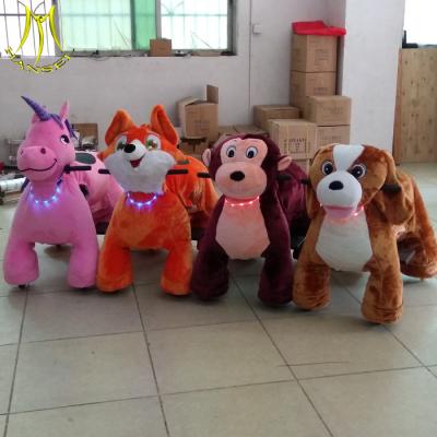 China Hansel 2019 coin operated plush animal jungle rides electric scooters for birthday party for sale