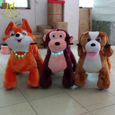 China Hansel  plush animal carnival rides for sale moving animals kids ride on car for sale