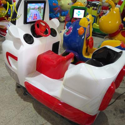 China Hansel entertainment coin operated kids electric ride on fiberglass motorcycle for sale
