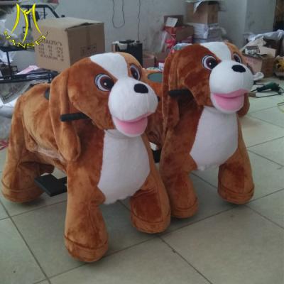 China Hansel  hot in USA plush electric walking horse toy for kids dog scooter in shopping mall for sale