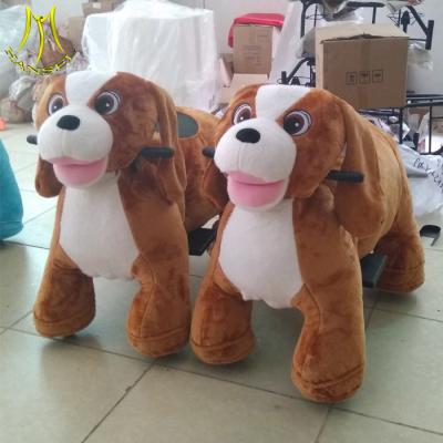 China Hansel indoor zoo animal kids set power 4wheels ride on lovely dog factory for sale