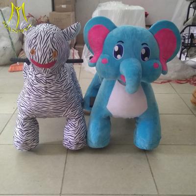 China Hansel  kids amusement park rides electric riding horse machine electric plush elephant for sale for sale