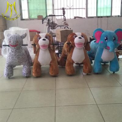 China Hansel wholesale animal designs coin operated plush animal panda riding factory for sale