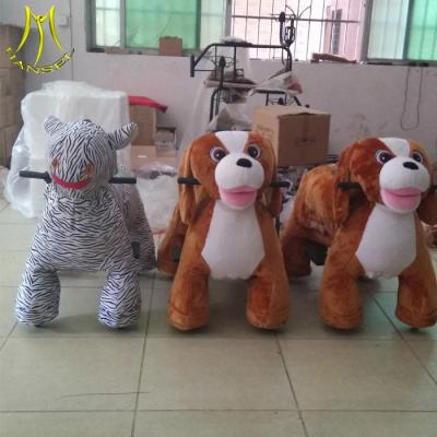 China Hansel  plush toy amusement park trains for sale children electric mountable toy with music for sale