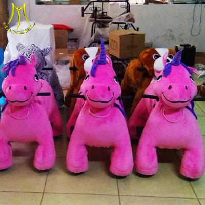 China Hansel entertainment adult game center electric animal toy ride with wheels for sale