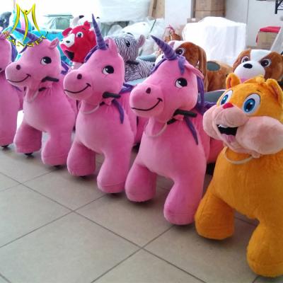 China Hansel  entertainment games for adult plush electric animal toy rides in mall for sale