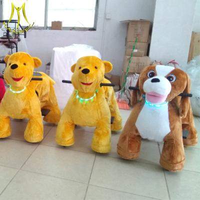 China Hansel plush walking bull electric stuffed animals go kart  coin operated riding car plush toys for sales for sale