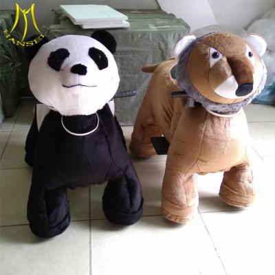 China Hansel fast profits dinosaur ride plush electric scooter animales mountables for sale