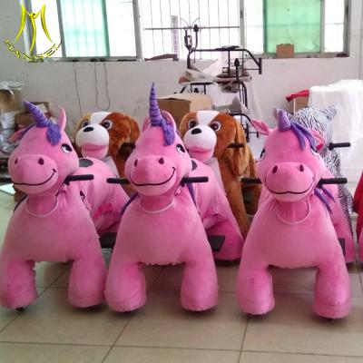 China Hansel plush animal zoo riding kids ride on car amusement rides sale for sale