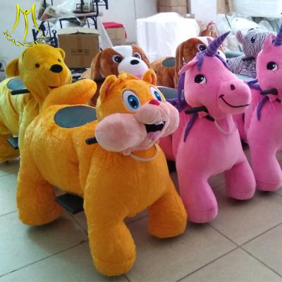China Hansel shopping mall coin animal baby toy machine electric ride on unicorn for sale