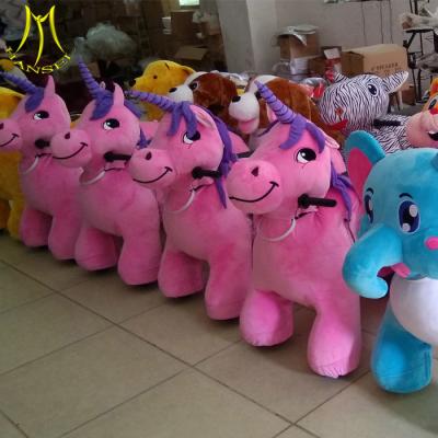 China Hansel  cheap kids electric animal toy ride on dinosaurs motorized plush riding animals for sale