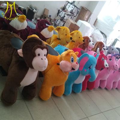 China Hansel  plush animal 4 wheel zippy scooter for kids battery amusement park rides for sale