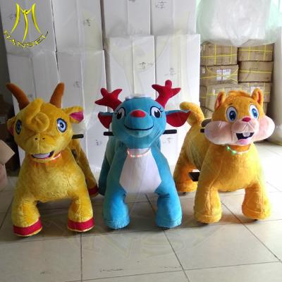 China Hansel electric amusement toy battery operated ride on plush toy animals for sale