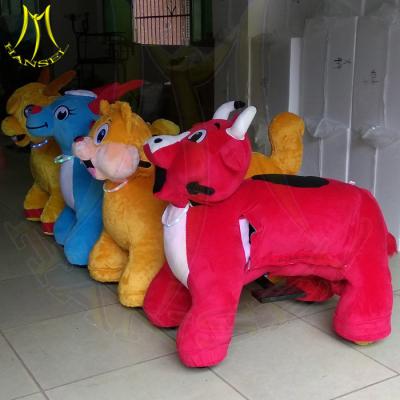 China Hansel amusement park coin operated stuffed kids electric rides on animal for sale