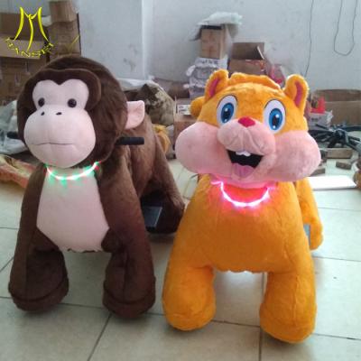 China Hansel  plush electrical animal toy car and kids cars of mechanical ride on horse for sale