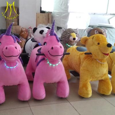 China Hansel theme park equipment for kids coin operated kiddie rides horses coin operated horse ride for sale