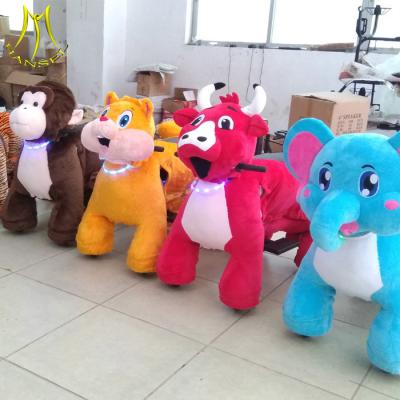 China Hansel  indoor game ride plush animal walking robot ride zippy pets ride toy elephant for sale