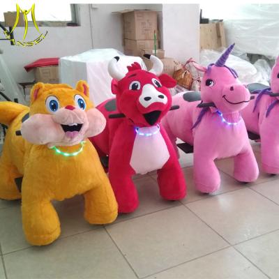China Hansel Guangzhou toy animal dinosaur animal park rider  child ride on toy unicorn for sale