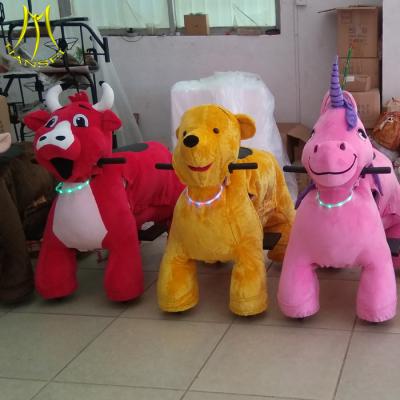 China Hansel Children walking ride 4 wheels animal toys for shopping mall for sale