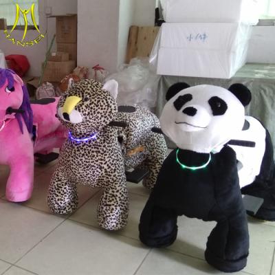 China Hansel  plush walking electric toy ride on furry animal unicorn rides for sale