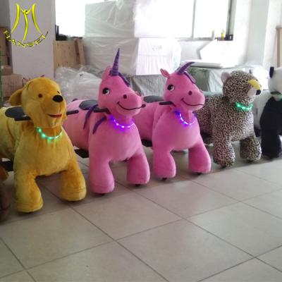 China Hansel children Zoo animals toys battery powered walking pets animal unicorn rides for sale